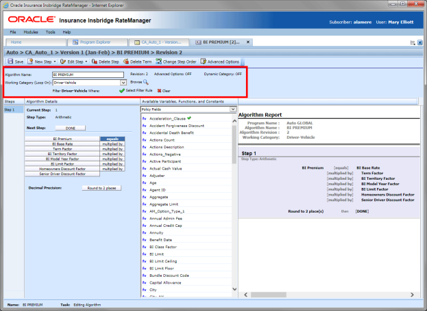 Algorithm Tab Algorithm Information 6066